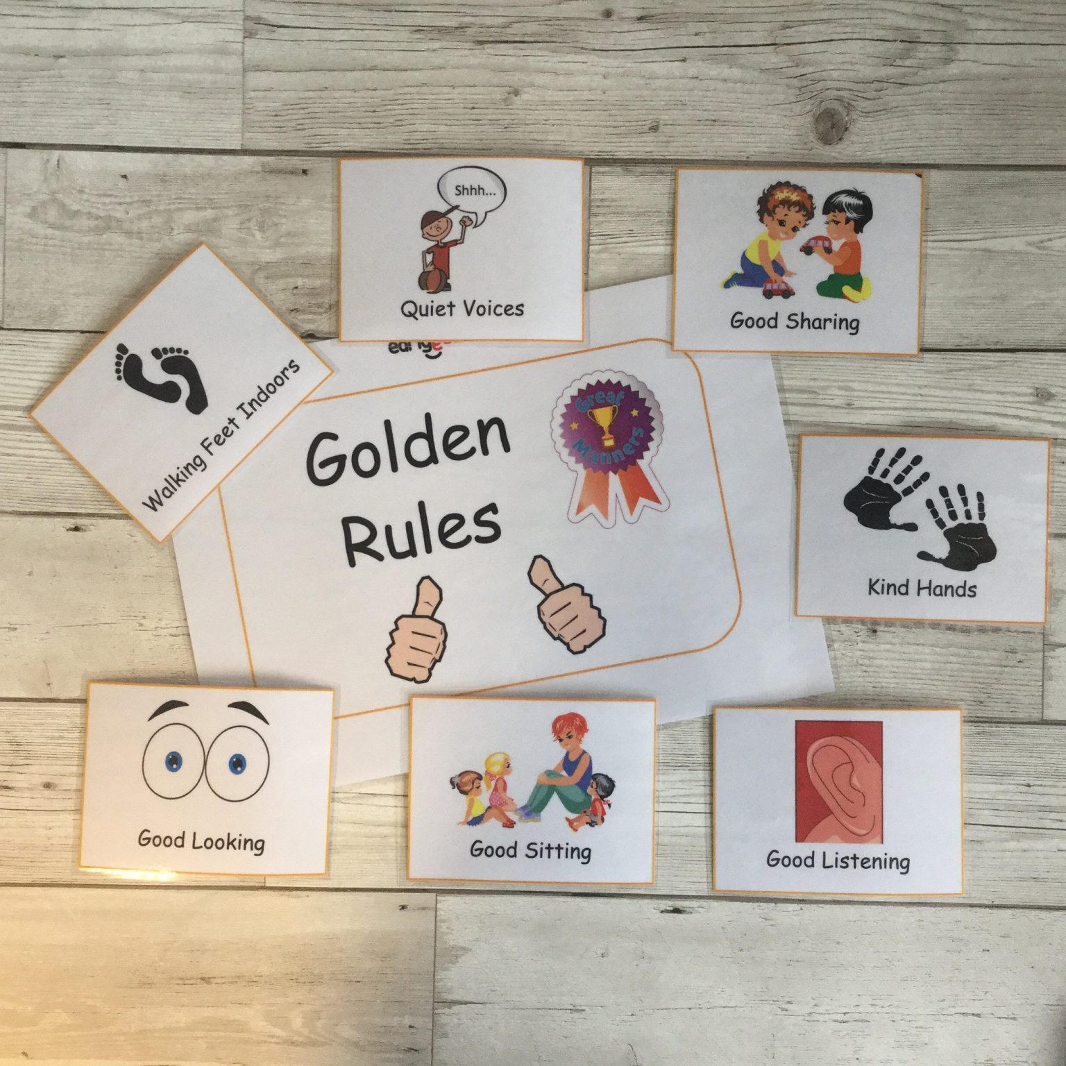 Golden Rules Visual Aids - Piggledots Golden Rules Visual Aids - Piggledots