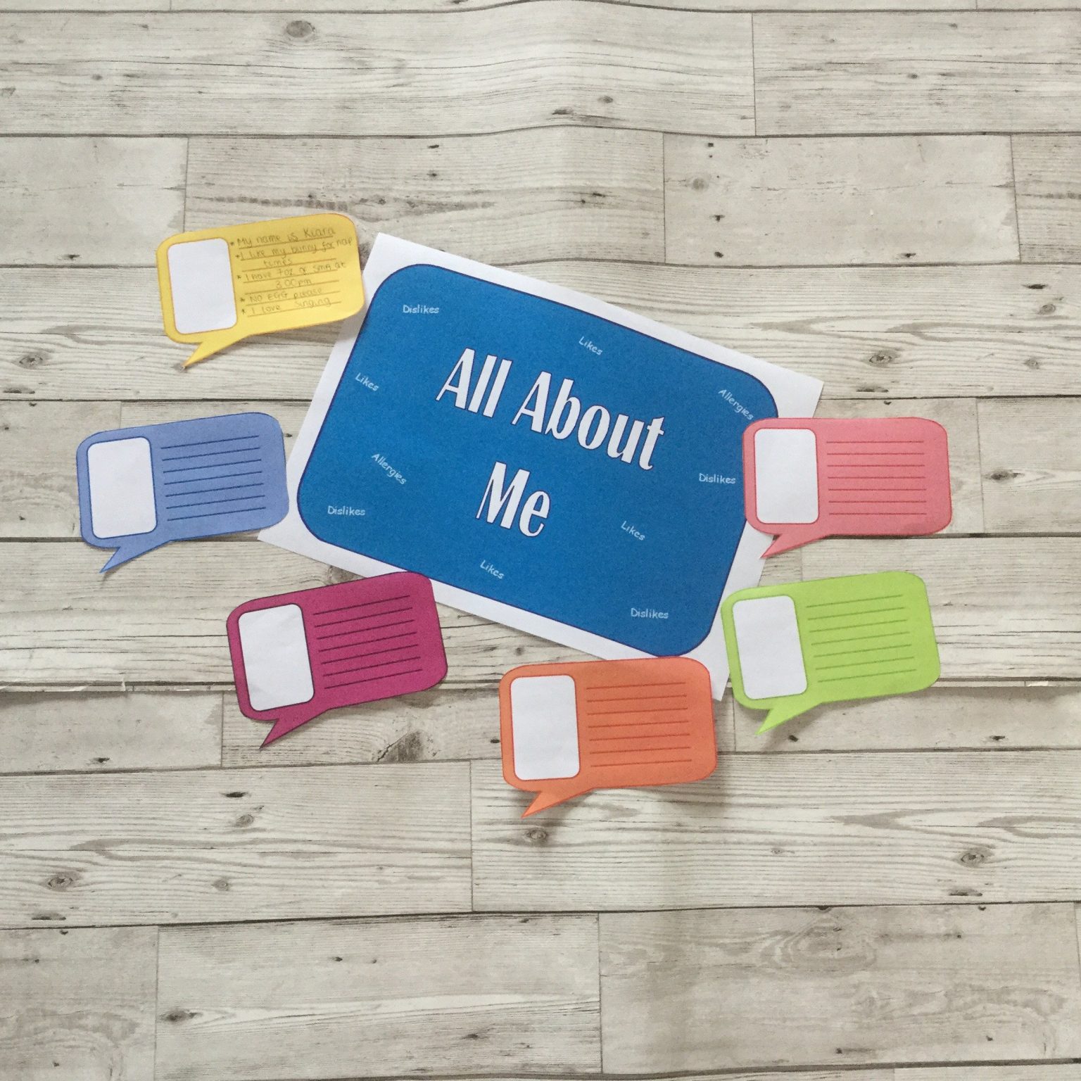 All About Me Bubbles - Piggledots