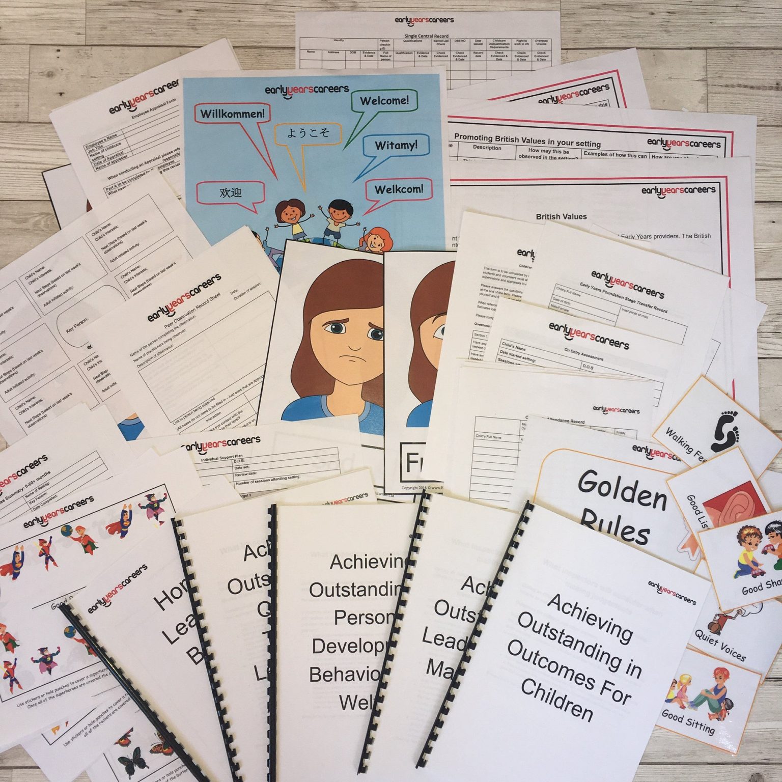 Set Of 4 Ofsted Outstanding Guide Handbooks - Piggledots